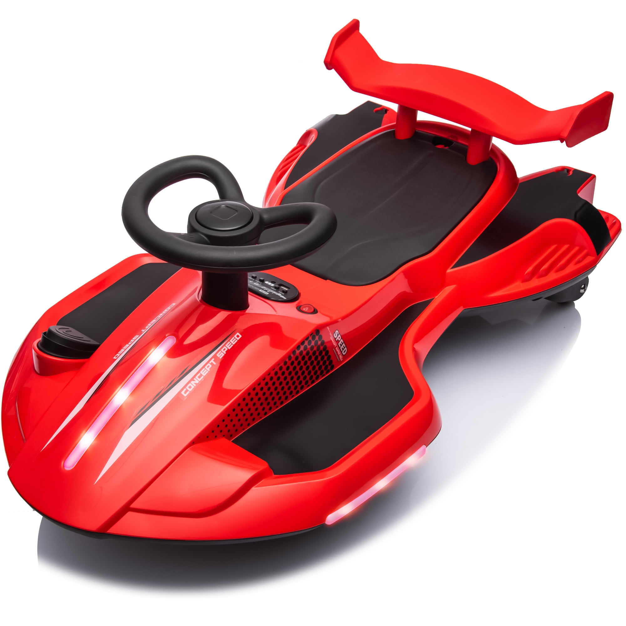 COCLUB 12V Kids Electric Drift Car, Battery Powered Go Kart with MP3 ...