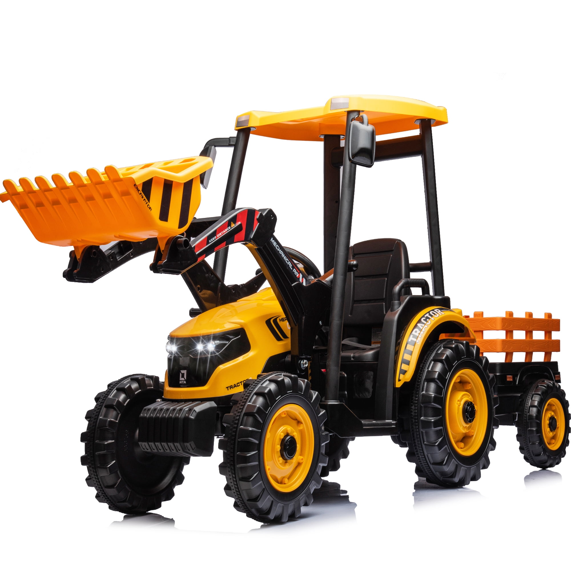 COCLUB 24V Ride on Cars, Kids Battery Powered Electric Vehicle Tractor ...