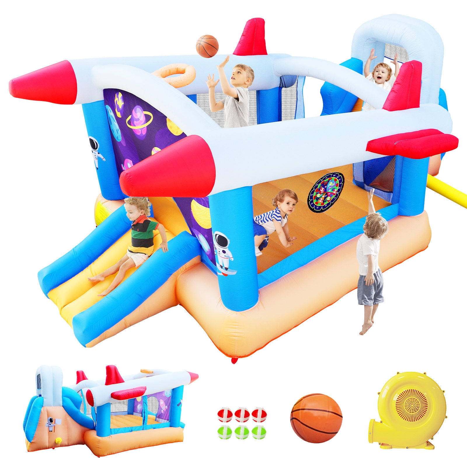 COCLUB Inflatable Bounce House for Kids 3-12 – Indoor/Outdoor Bouncy ...