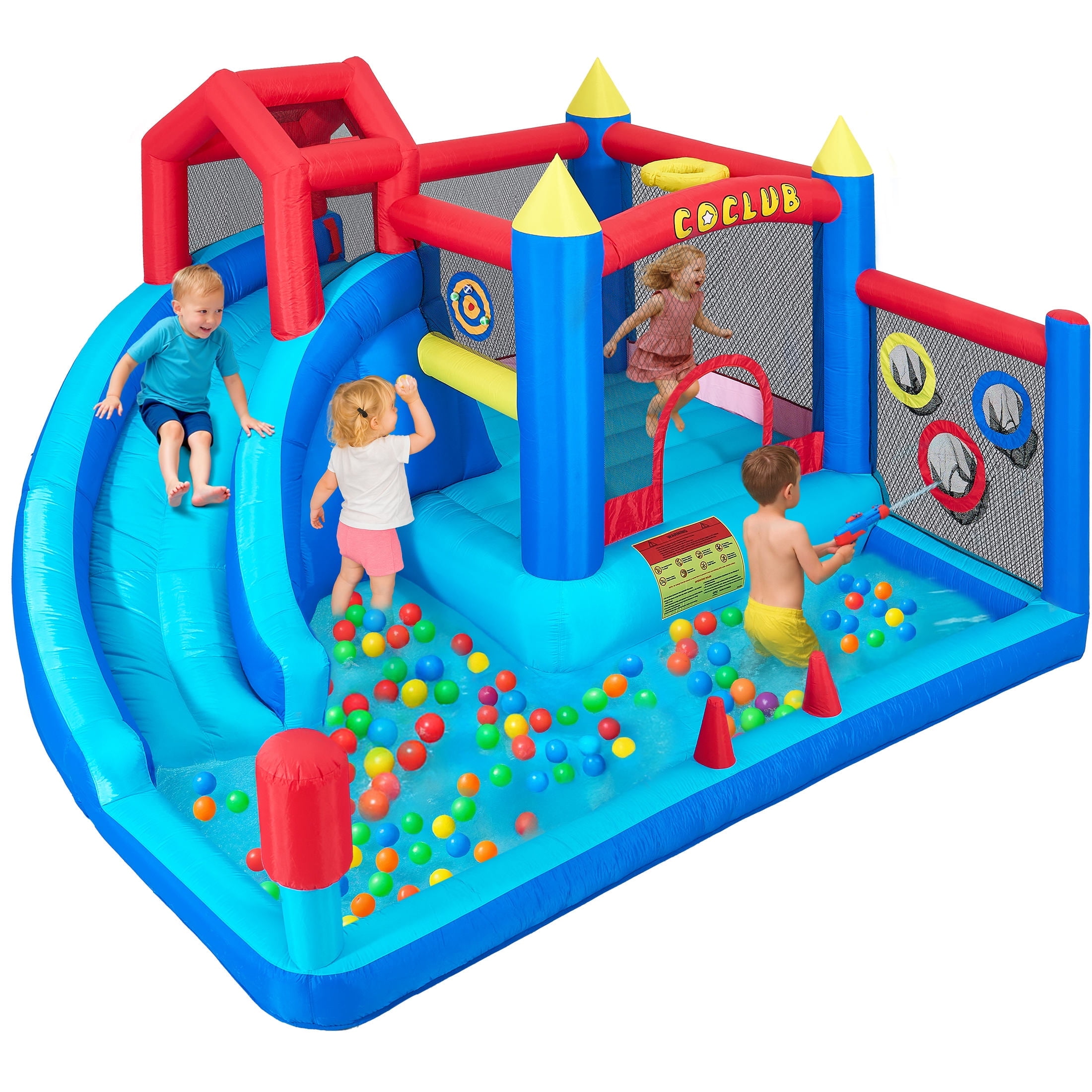 COCLUB Large Bounce House for Kids 3-6 | Inflatable Bouncy Castle with ...