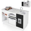 Outsunny Children's Outdoor Play Kitchen Set, Wood Toy with Faucet and ...