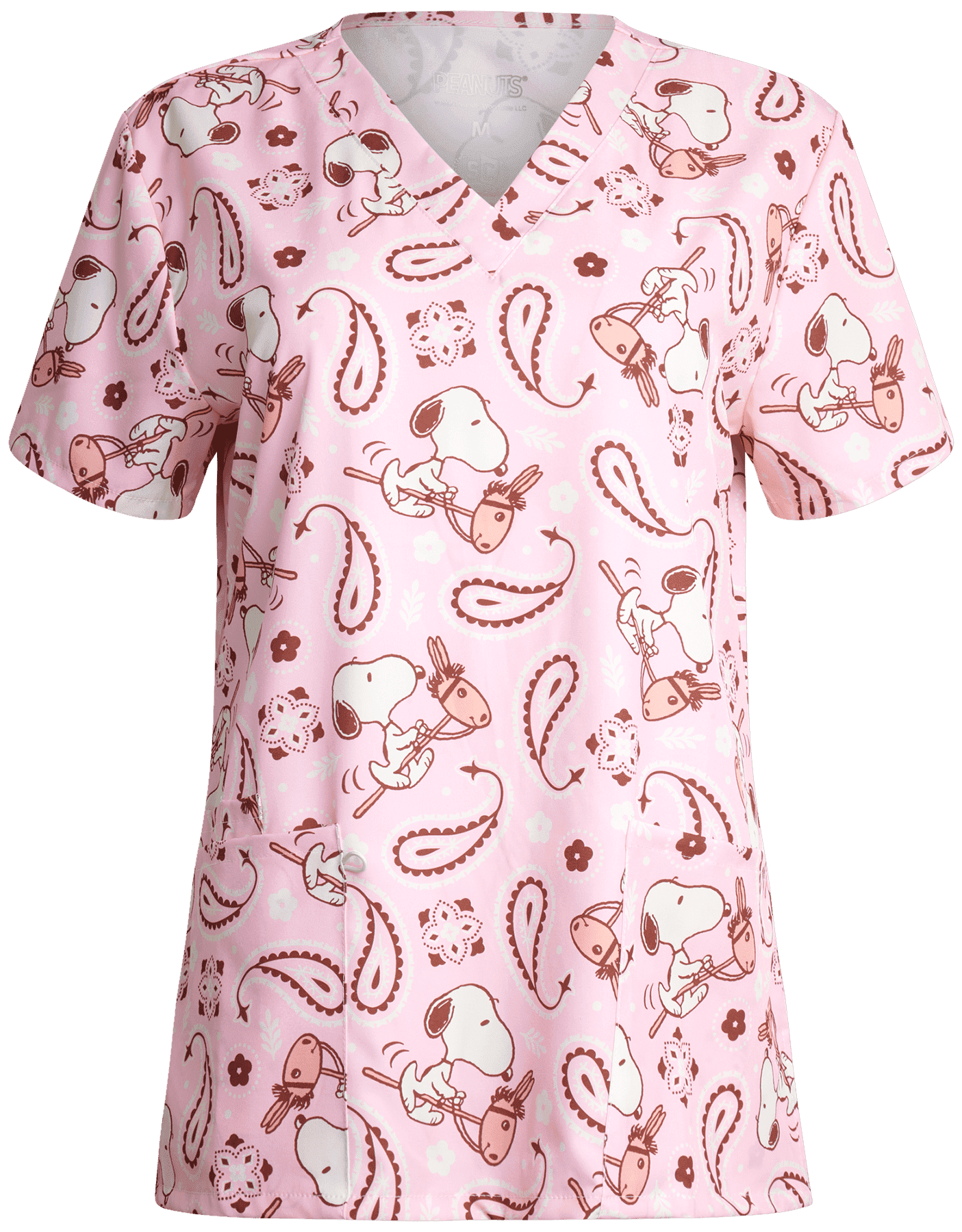 COCO BRANDS Womens Scrubs - Peanuts Snoopy V-Neck Scrub Medical Uniform ...