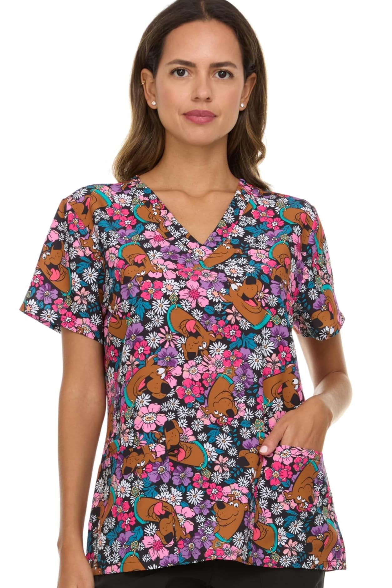 COCO BRANDS Womens Scrubs - V-Neck Scrub Medical Uniform Scrub Shirts ...