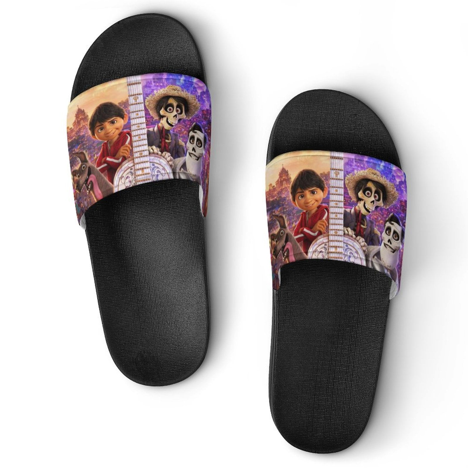 COCO Boys Slide Sandals, Comfort Casual Pool Slide Outdoor, Slip-On ...