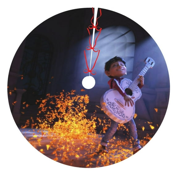 COCO Christmas Tree Skirt Ornaments, Soft Xmas Tree Mat For Home Decor ...