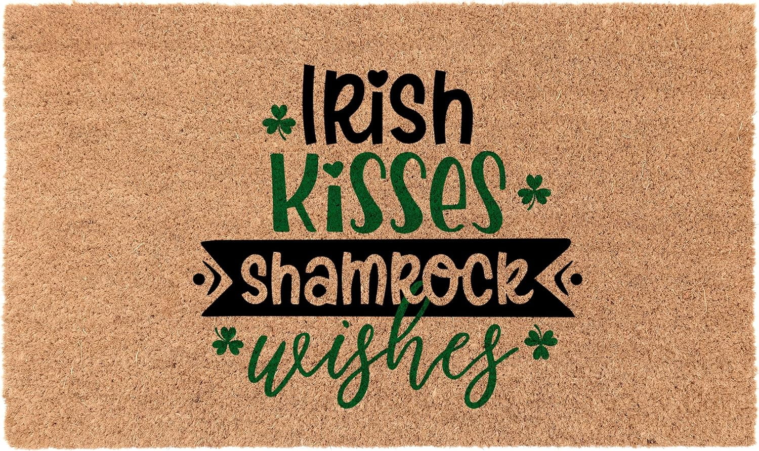 COCO MATS 'N MORE St Patricks Day Made in USA Irish Kisses Shamrock ...