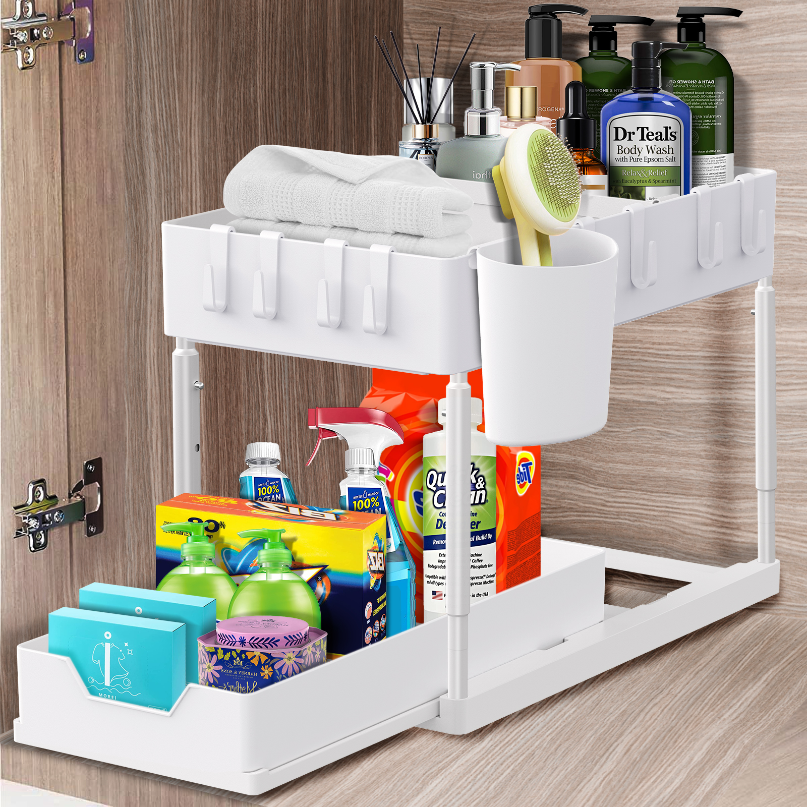 Panacea White China Rack Organizer 40216 - Walmart.com