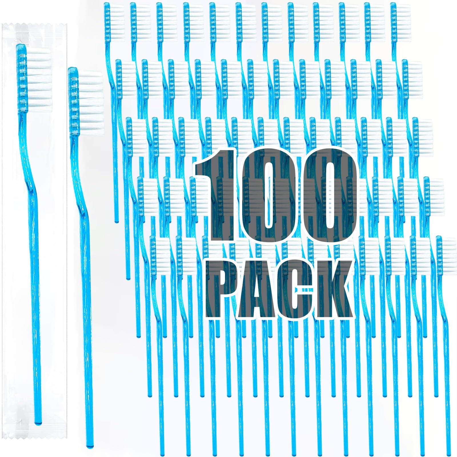 COCOBURI Adult Pre-Pasted Disposable RRF12 Toothbrushes Travel ...