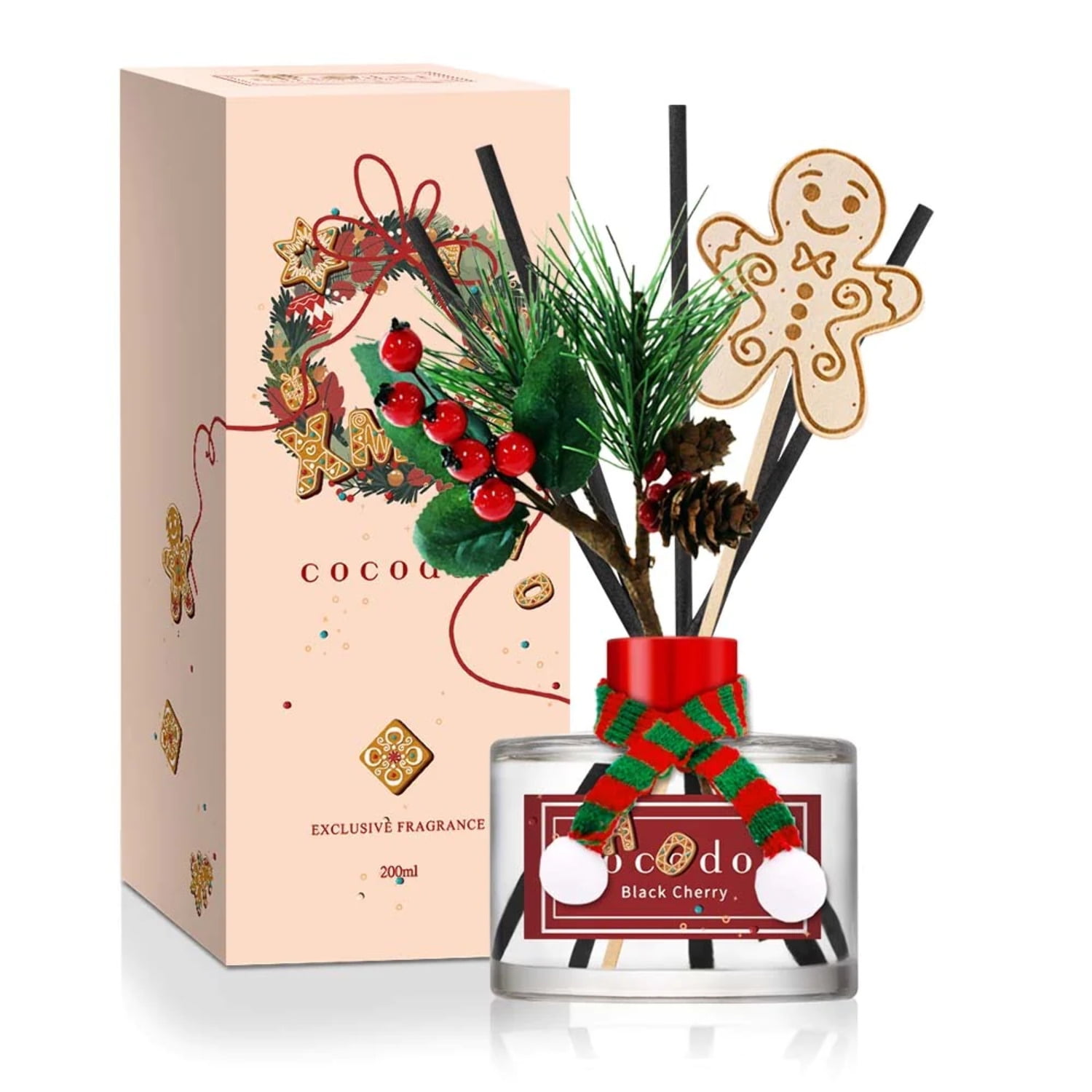 COCODOR Limited Edition Gingerbread Man Reed Diffuser/6.7oz(200ml)/1 ...