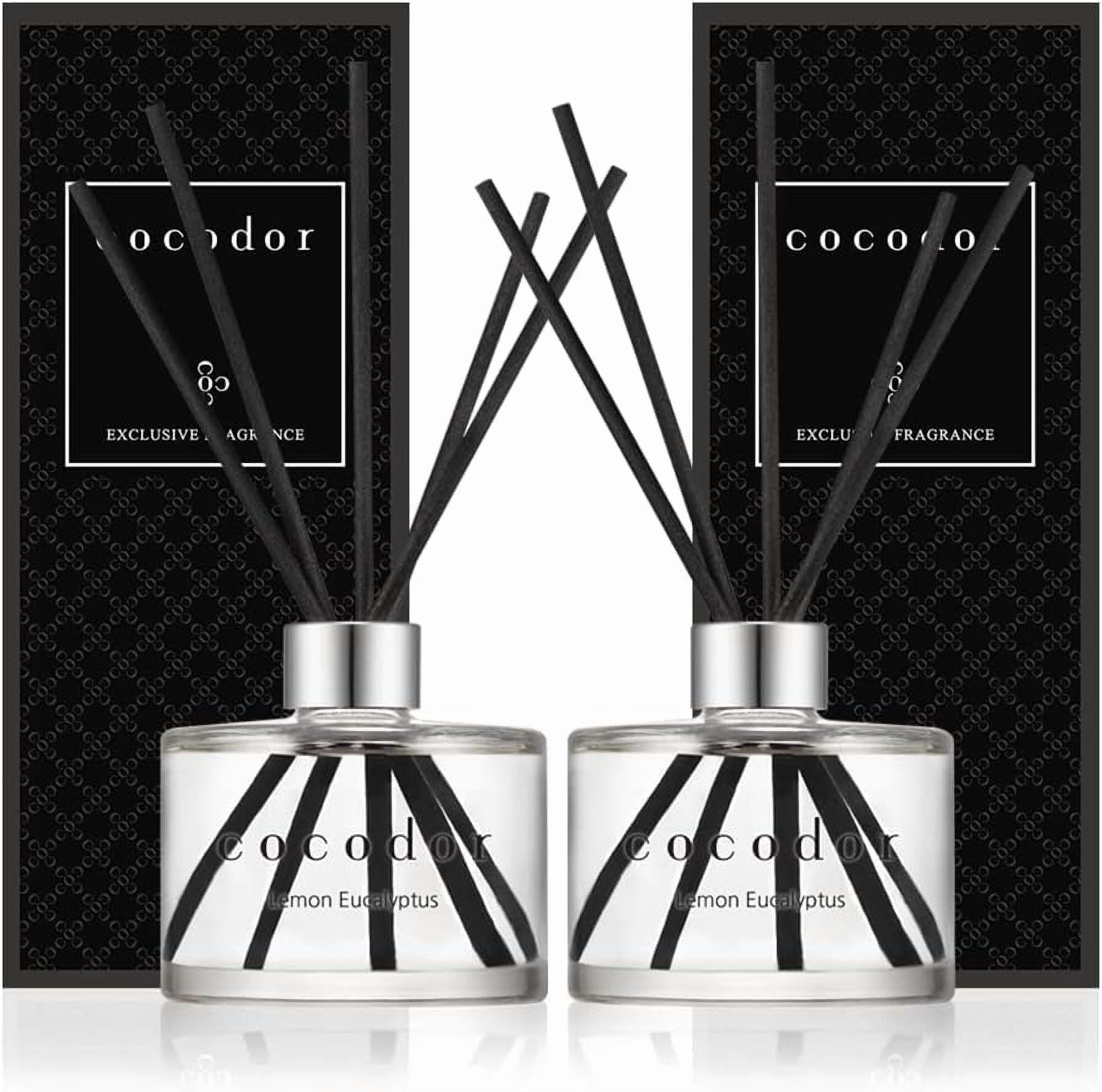 COCODOR Signature Reed Diffuser Set/Lemon Eucalyptus / 6.7oz /2 Pack ...