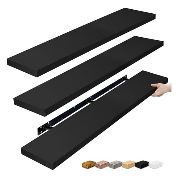COCOKUN Floating Shelves for Wall - 55 Inch Extra-Long Bathroom Shelves ...