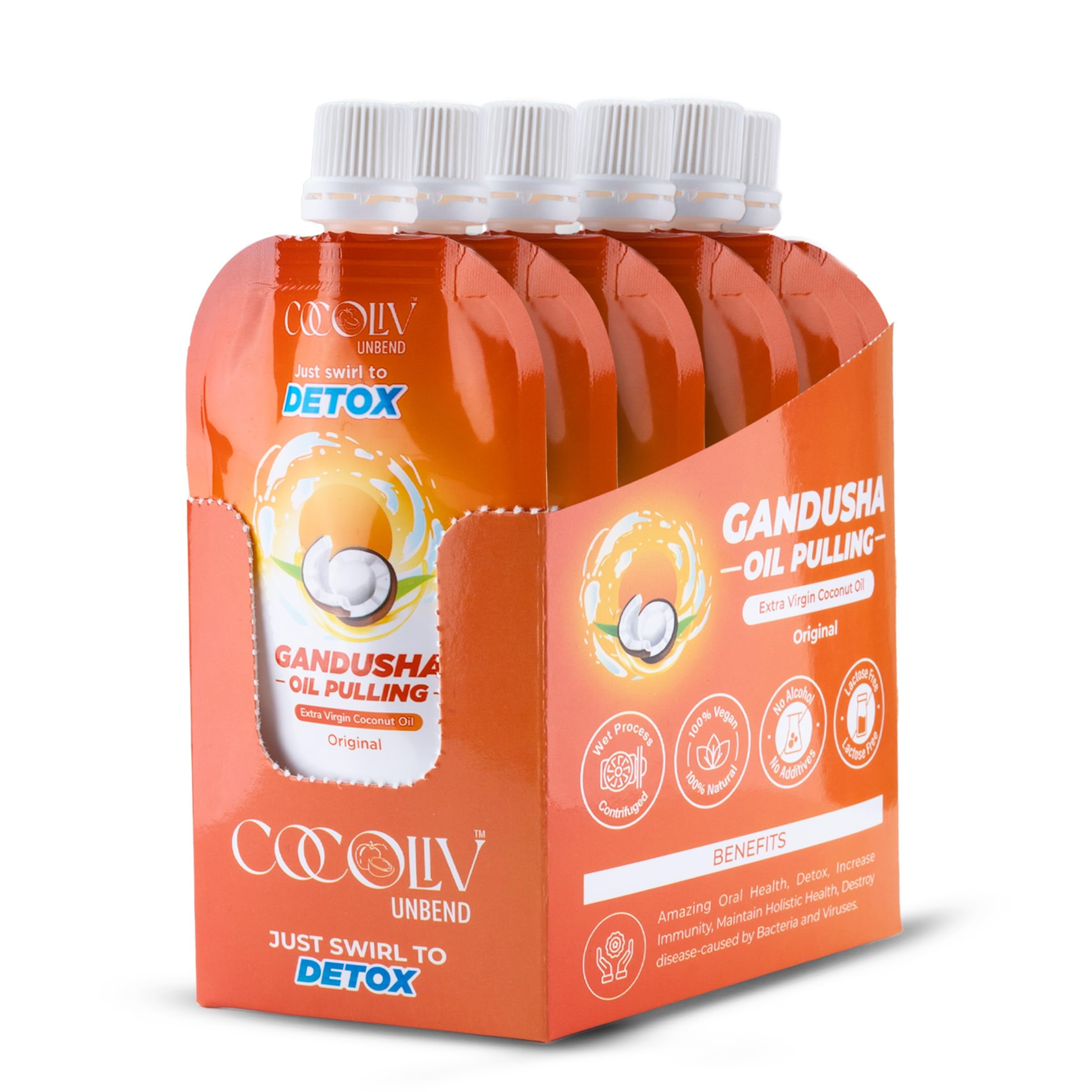 COCOLIV UNBEND Gandusha Extra RRF12 Virgin Coconut Oil Pulling | Detox ...