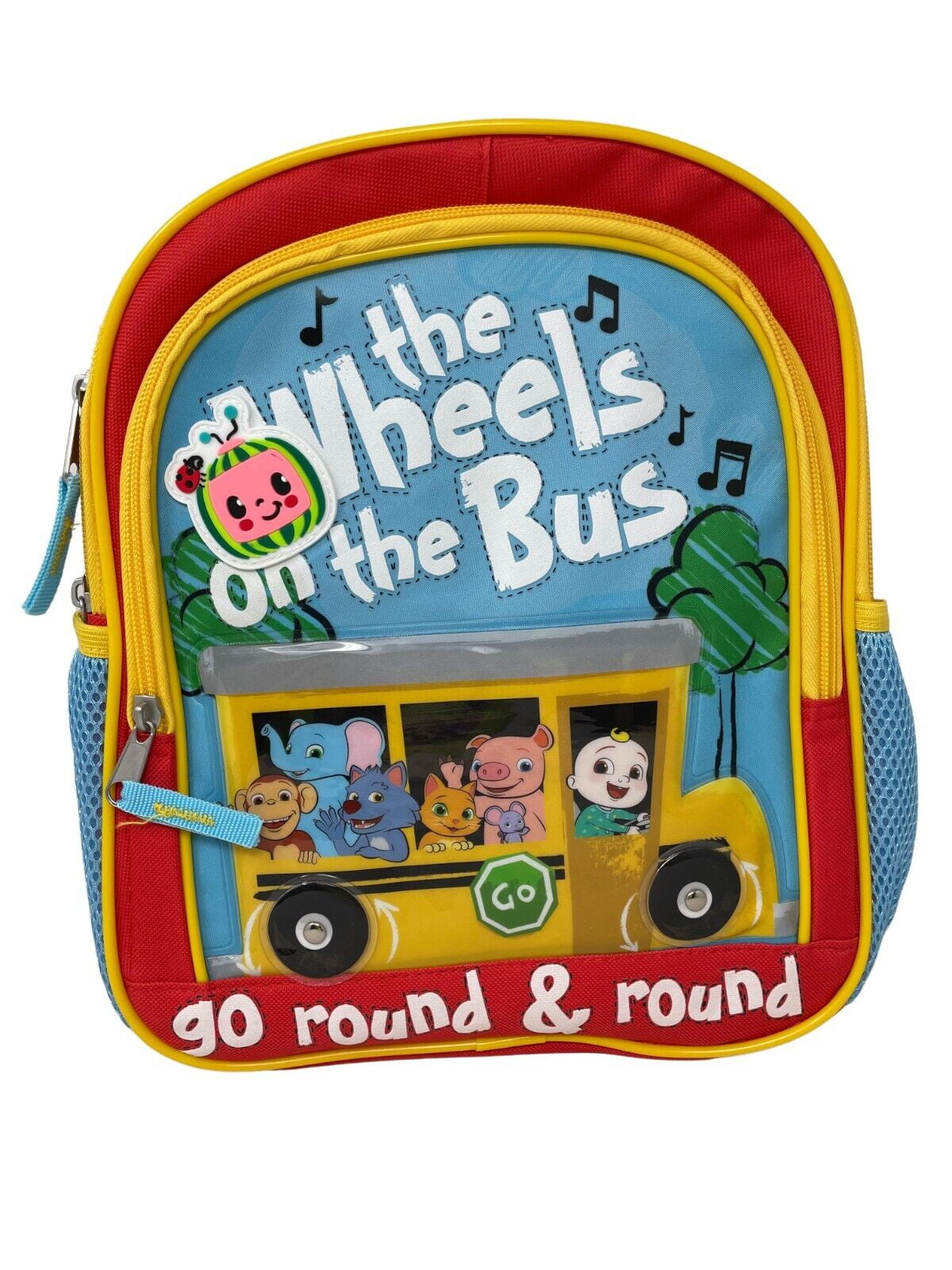 COCOMELON 12 INCHES GO ROUND & ROUND School Backpack - Walmart.com