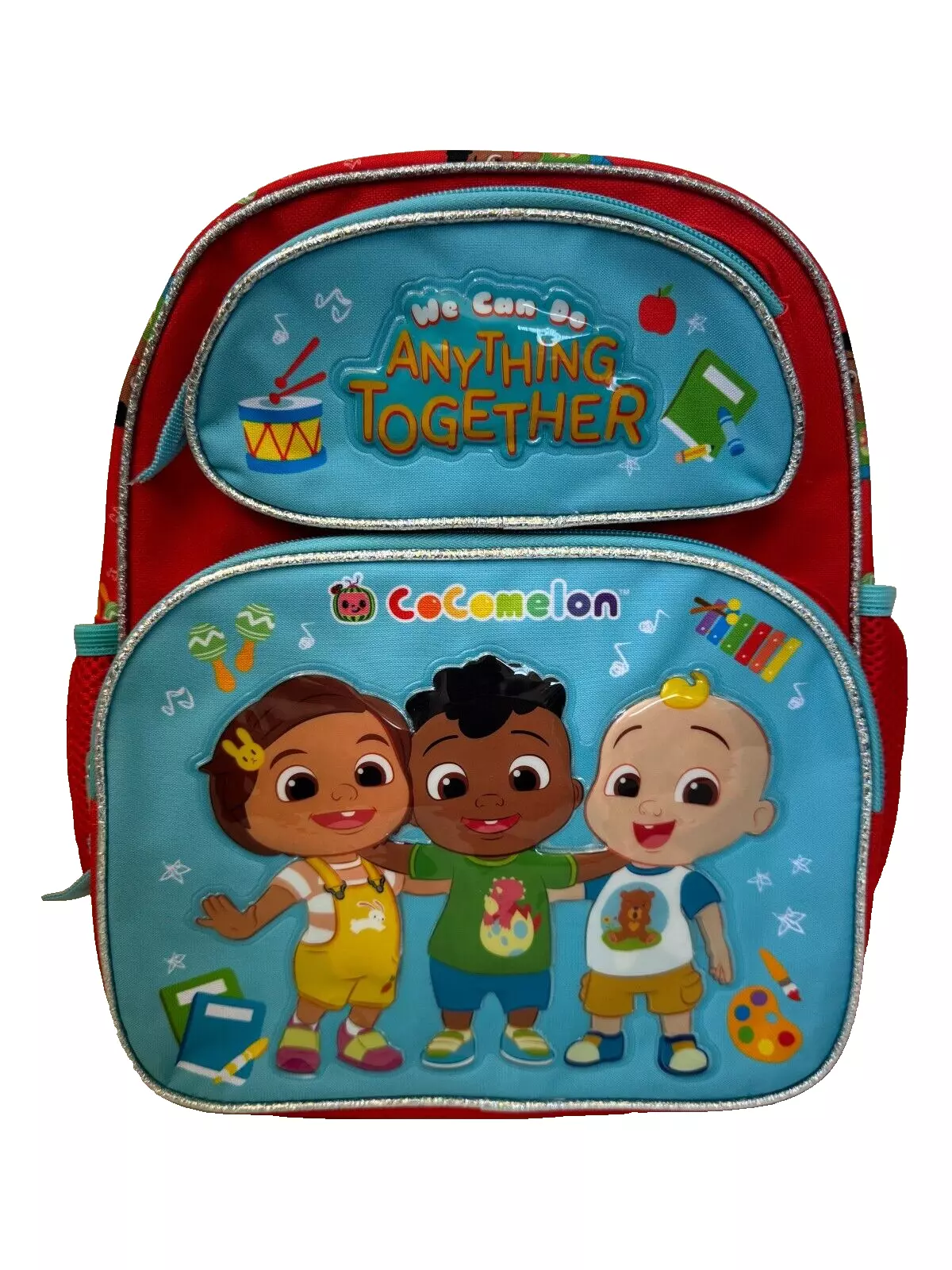 COCOMELON 12 inches Toddler School Backpack With 2 Mesh Pockets ...