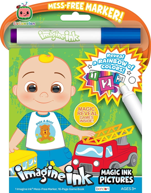 COCOMELON IMAGINE INK MAGIC PICTURES WITH MESS FREE MARKER - Walmart.com