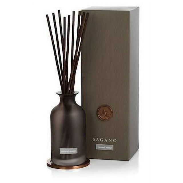 COCONUT MANGO - Cool Gray Vessel Zodax Sagano Reed Diffuser - 5 oz ...