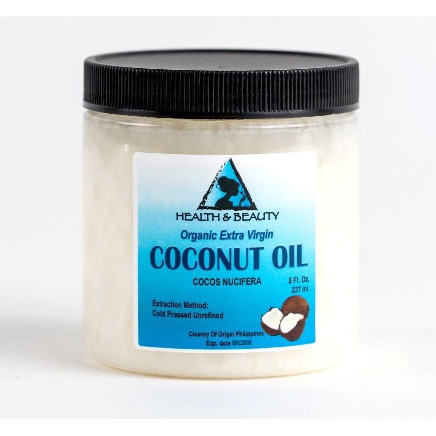 H&B Oils Center, Extra Virgin Coconut Oil, Organic, Cold Pressed ...