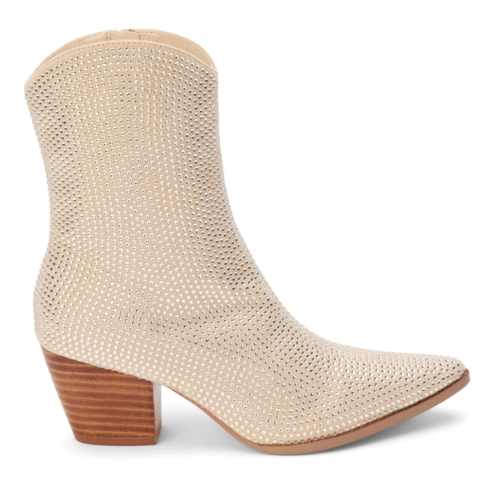 COCONUTS by Matisse Womens Hazel Rhinestone Pointed Toe Zippered Cowboy ...