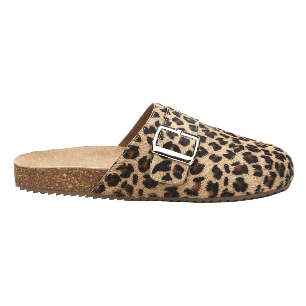 COCONUTS by Matisse Womens Zella Leopard Buckle Mules Flats Casual ...