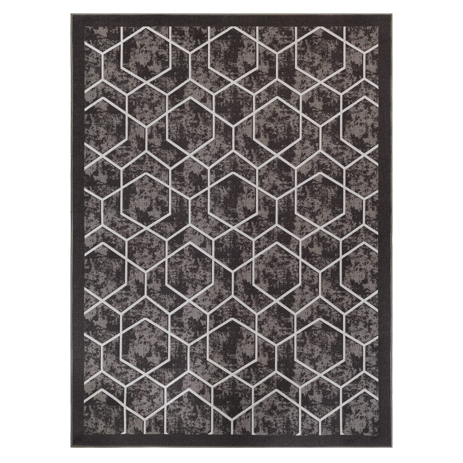 BY COCOON 4x6 Rugs for Living Room Low Pile Non Slip Machine Washable ...