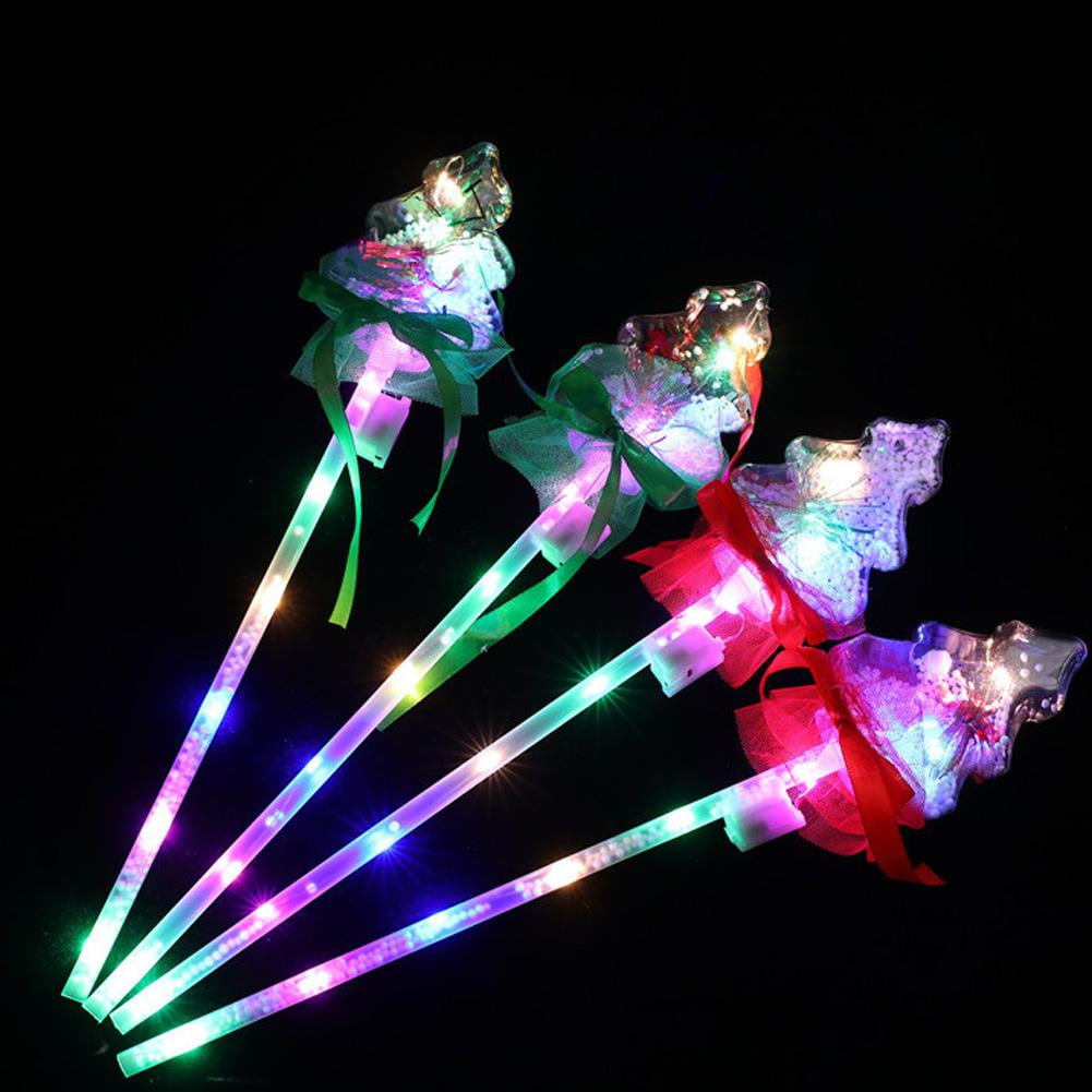 COCOTINA Kids Toy Light-up Wand Glow Stick LED Magic Fairy Stick Rave ...