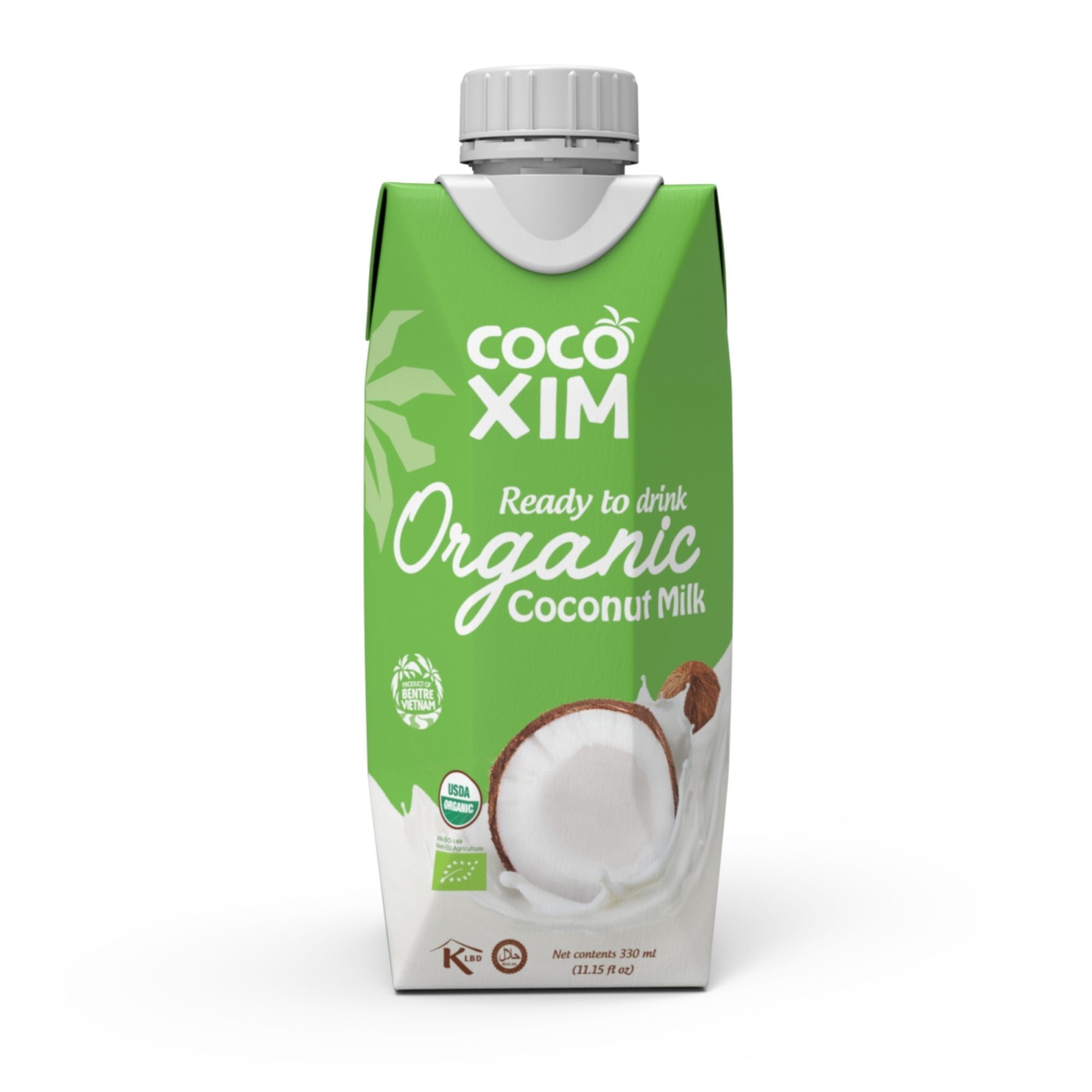 COCOXIM Oragnic Unsweetened coconut milk - 11.2 once (330ml), (Pack of ...