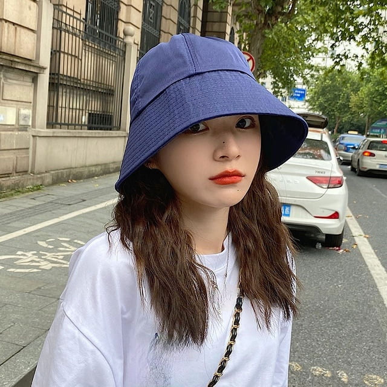 COCOpeaunt Black White Solid Bucket Hat Unisex Bob Caps Hip Hop Gorros Men Women Summer Autumn ...