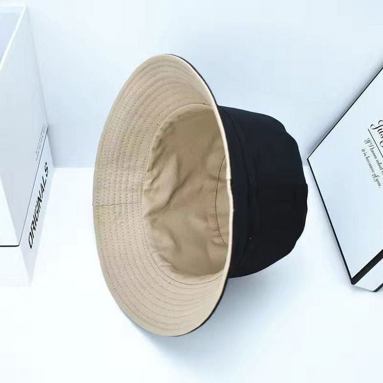 COCOpeaunt Double-sided Wearing Cap Solid Color Bucket Hat Men Women ...