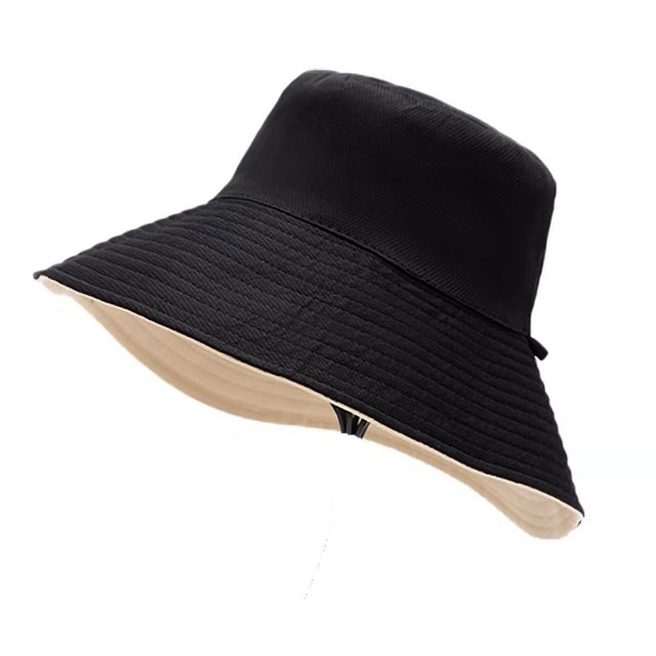 COCOpeaunt Double-sided Wearing Cap Solid Color Bucket Hat Women Sun ...