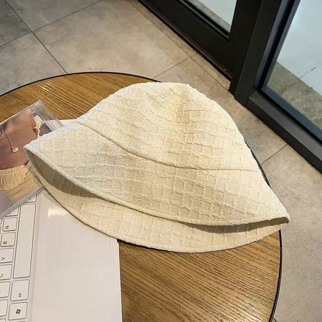 COCOpeaunt Fall Winter Retro Cotton Bucket Hat Outdoor Panama Harajuku ...