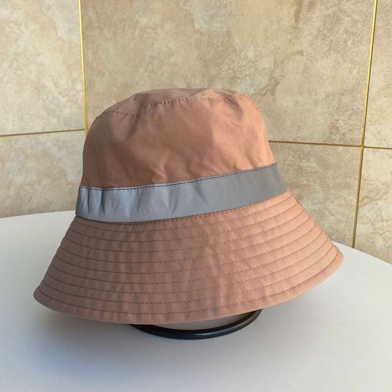 COCOpeaunt Fashion Female Reflective Stripes Panama Bucket Hat Men ...