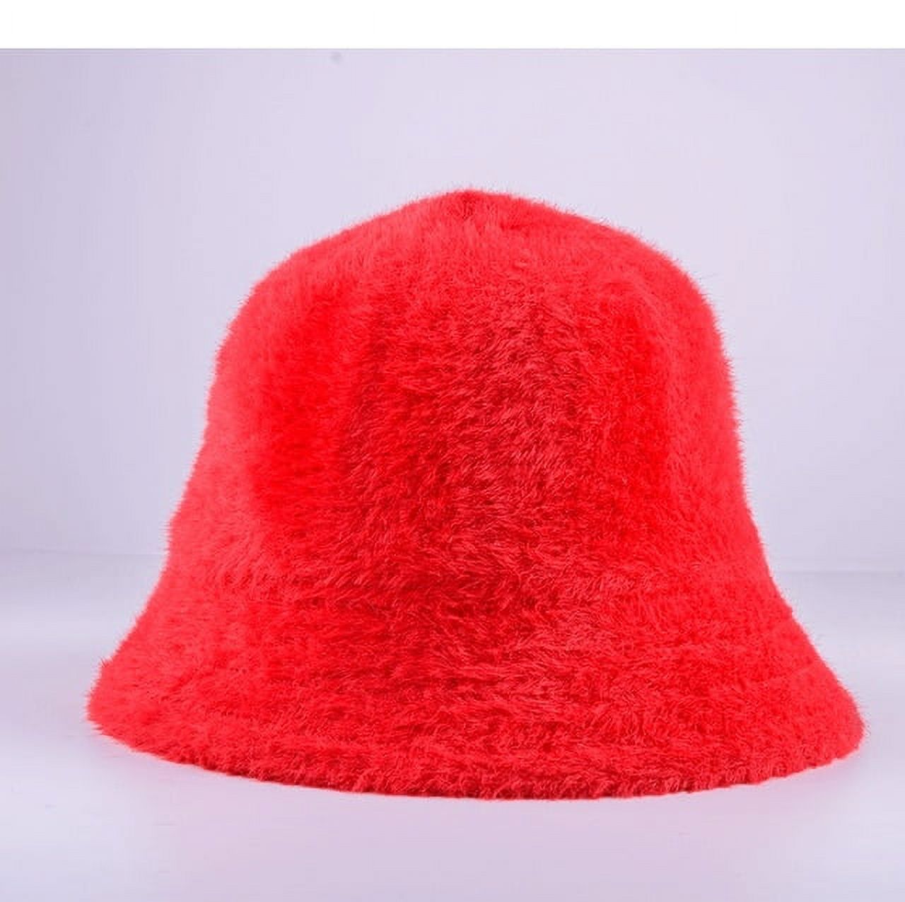 COCOpeaunt Fashion New Bucket Hat Fashion Solid Color Winter Thick Warm ...