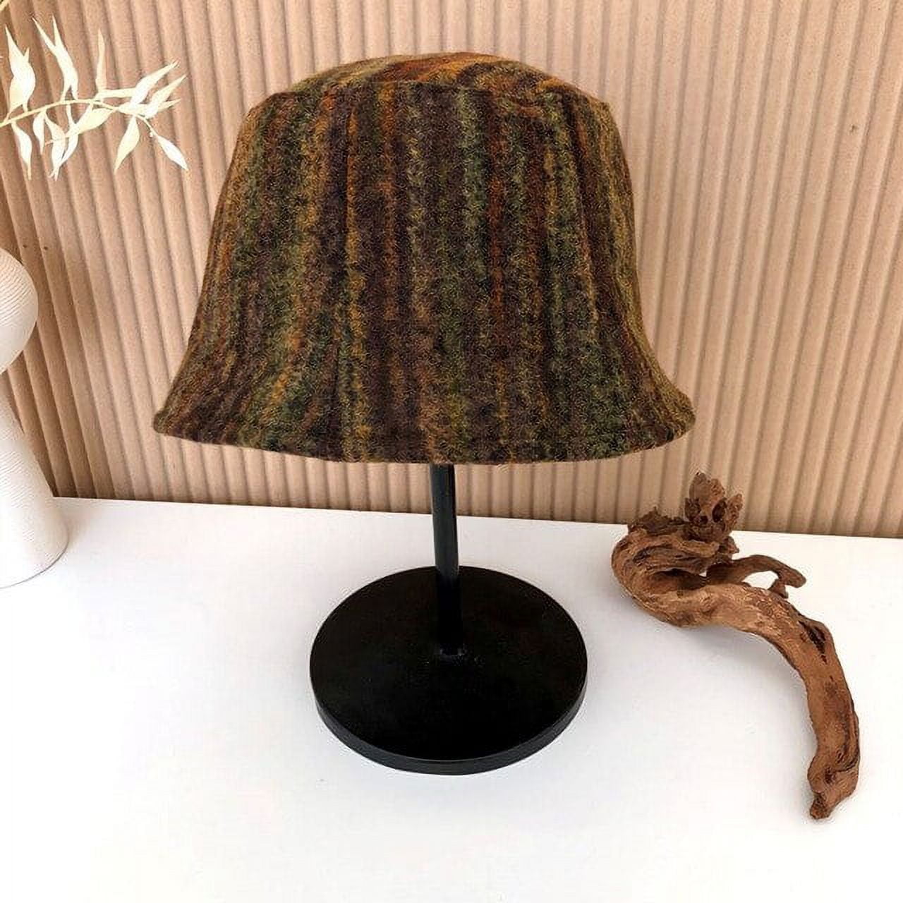 COCOpeaunt Fashion Wearing Cap Visor Rainbow Color Bucket Hat Women ...