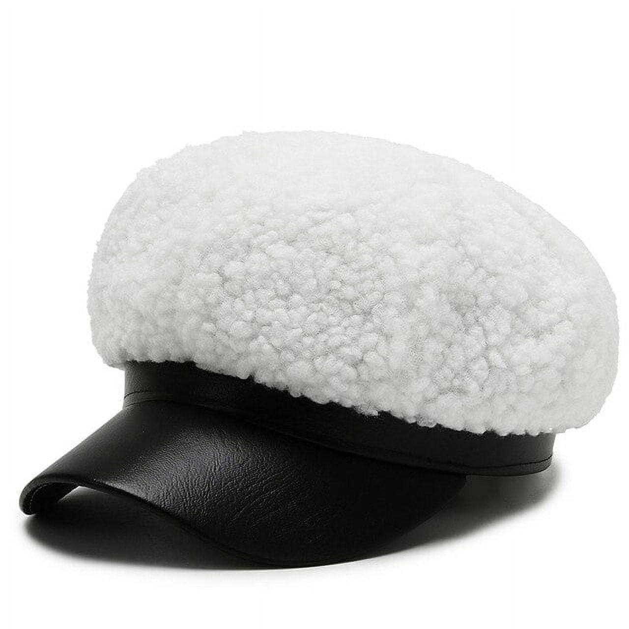 COCOpeaunt Fashion Women Military Hat Autumn Winter Sailor Hats Black ...