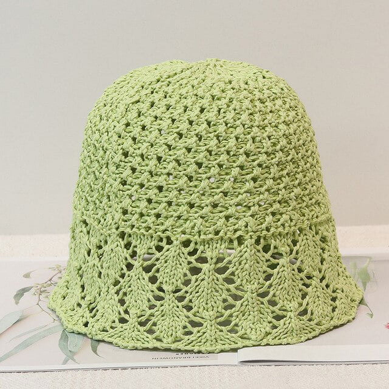 COCOpeaunt Hollow Breathable Summer Hats for Women Retro Flat Drooping ...