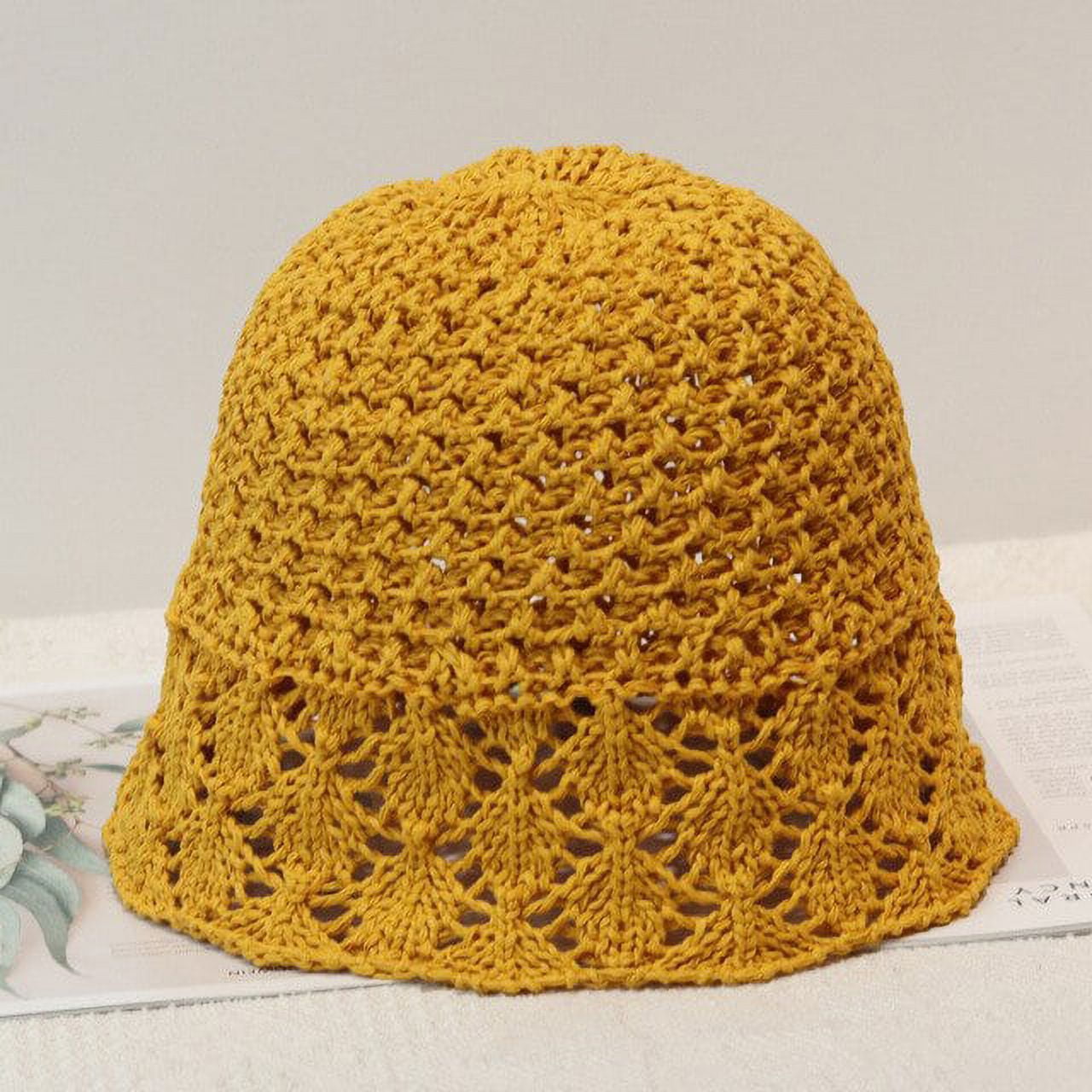 COCOpeaunt Hollow Breathable Summer Hats for Women Retro Flat Drooping ...