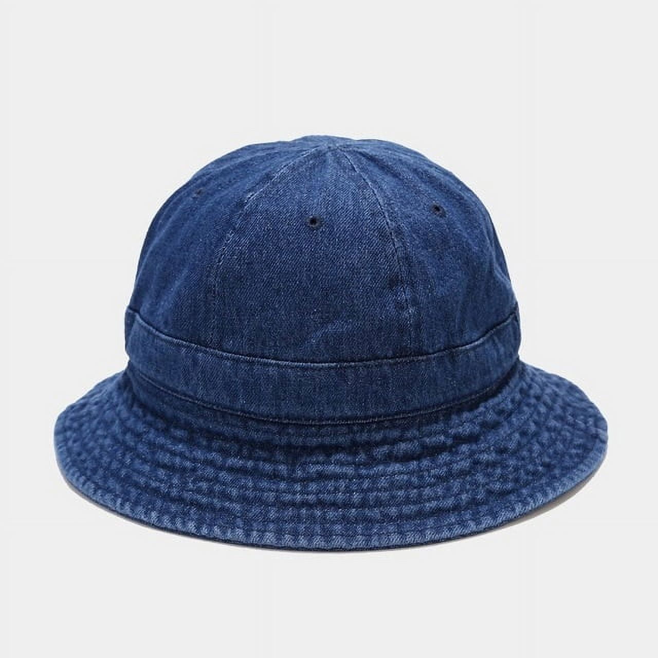 COCOpeaunt New Foldable Fisherman Hat Washed Denim Bucket Hat Unisex ...