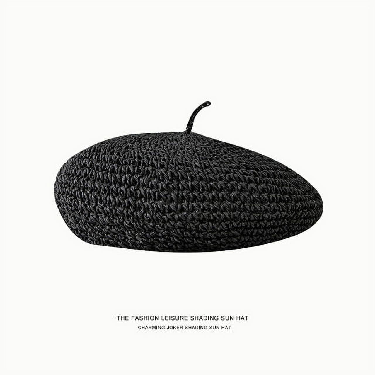 COCOpeaunt New Spring summer straw Beret Hats For Women French Berets ...