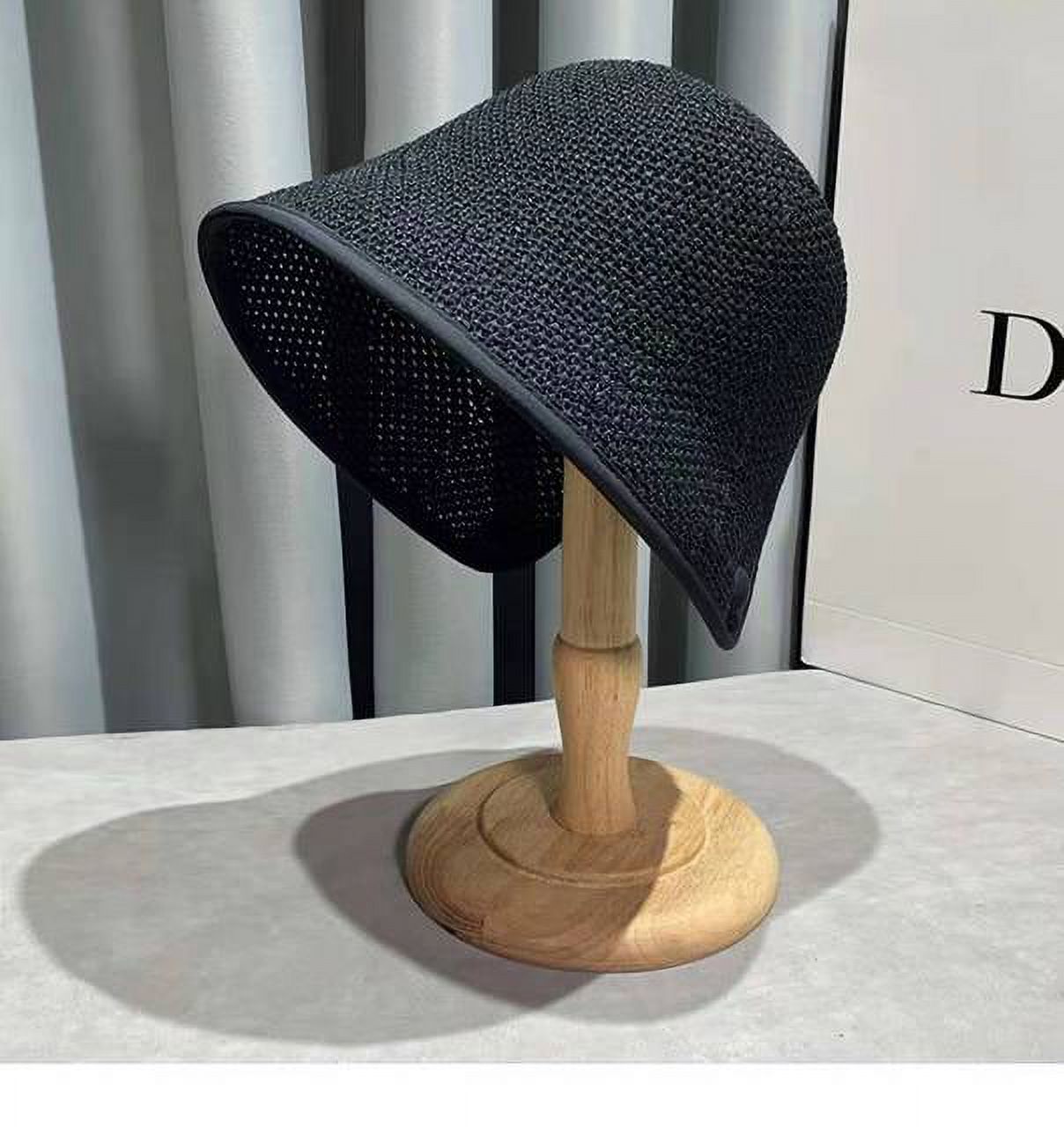 COCOpeaunt New Women Black White Solid Bucket Hat Bob Caps Hip Hop ...