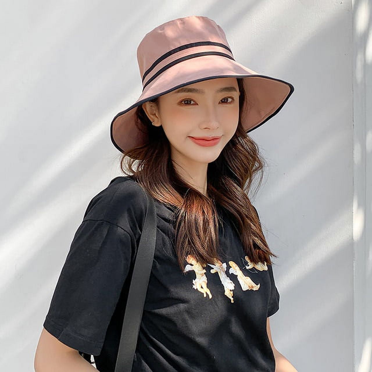 COCOpeaunt New Womens Bucket Hat Solid Bow Style Panama Caps Fashion ...