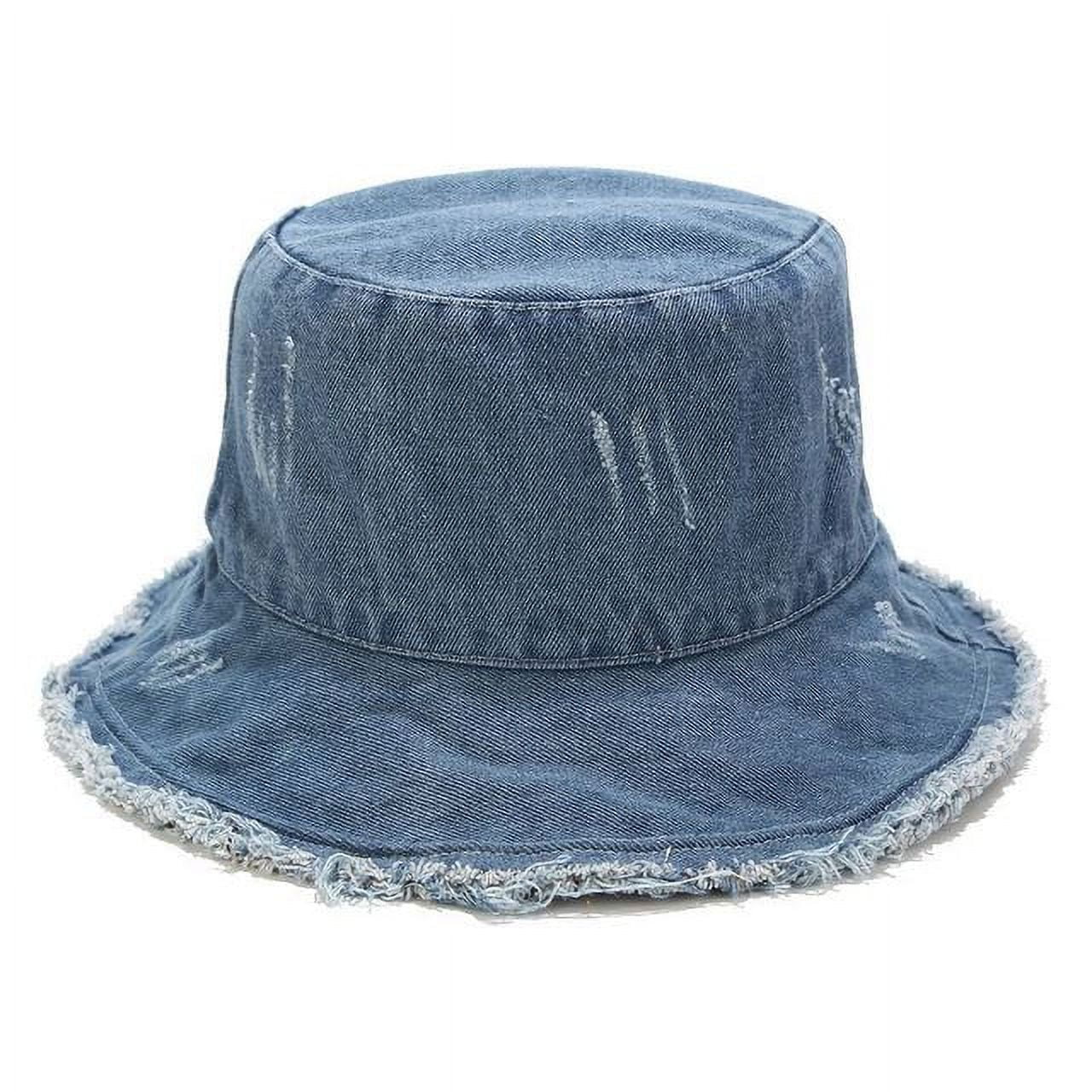 COCOpeaunt Solid Color Washed Cowboy Fishermans Hat women Outdoor Sun ...