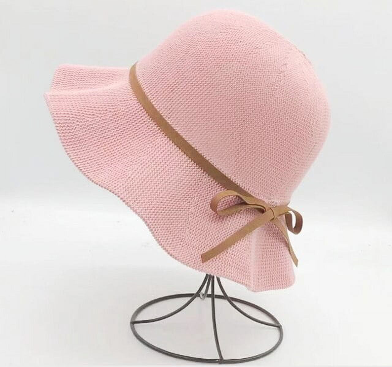 COCOpeaunt Summer Knitting Wool Hat Women Big Wide Brim Beach Hat Sun ...