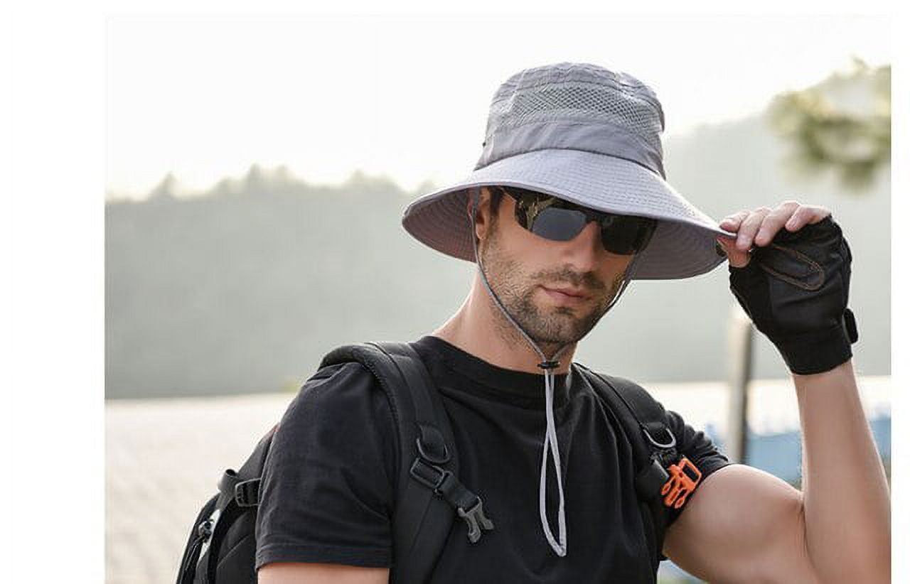 COCOpeaunt Sun Hat Bucket Summer Men Women Fishing Boonie Hat Sun UV ...