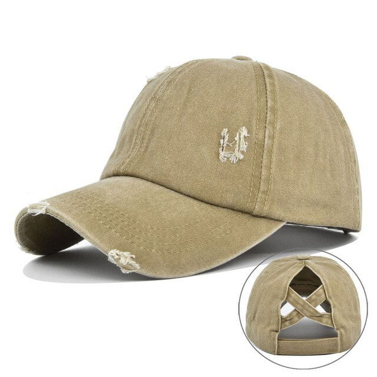 COCOpeaunt Women Ponytail Baseball Cap Snapback Adjustable Ponytail ...