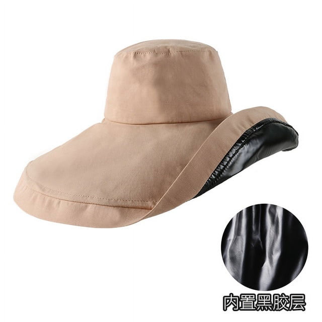 COCOpeaunt Womens Hat Summer Beach Big Brim Vinyl Material Seaside ...