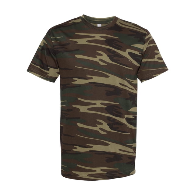 CODE FIVE™ Men's 100% Cotton Camouflage Crew Neck Short Sleeve Tee ...