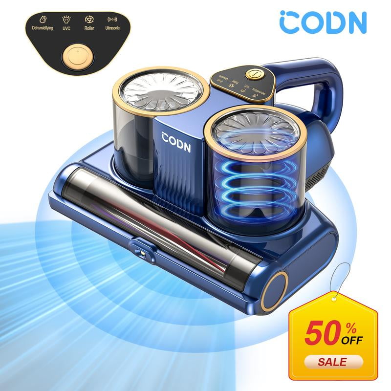 CODN Mattress Vacuum Cleaner, Bed Vacuum Cleaner with 16Kpa Suction 253.7nm UV-C Light ...