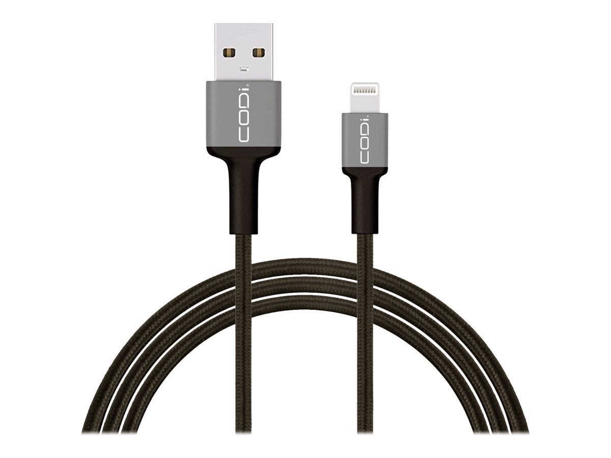 CODi 6' Braided Nylon USB-A to Lightning (MFI Certified) Charge & Sync ...