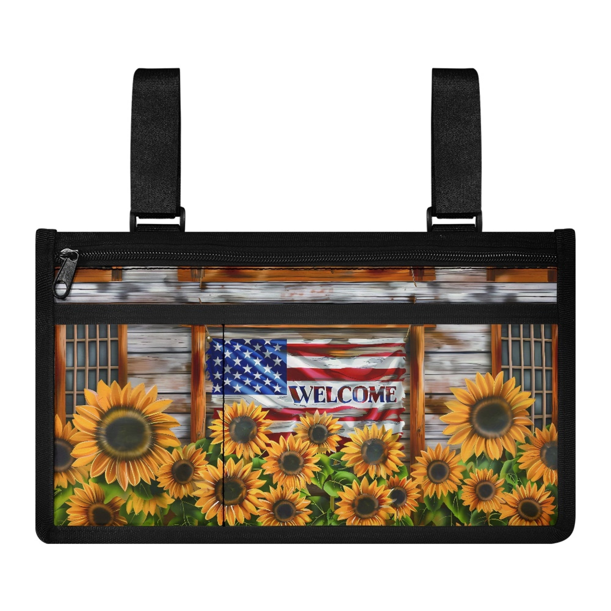 COEQINE American Flag Wheelchair Armrest Side Hanging Storage Bag for ...