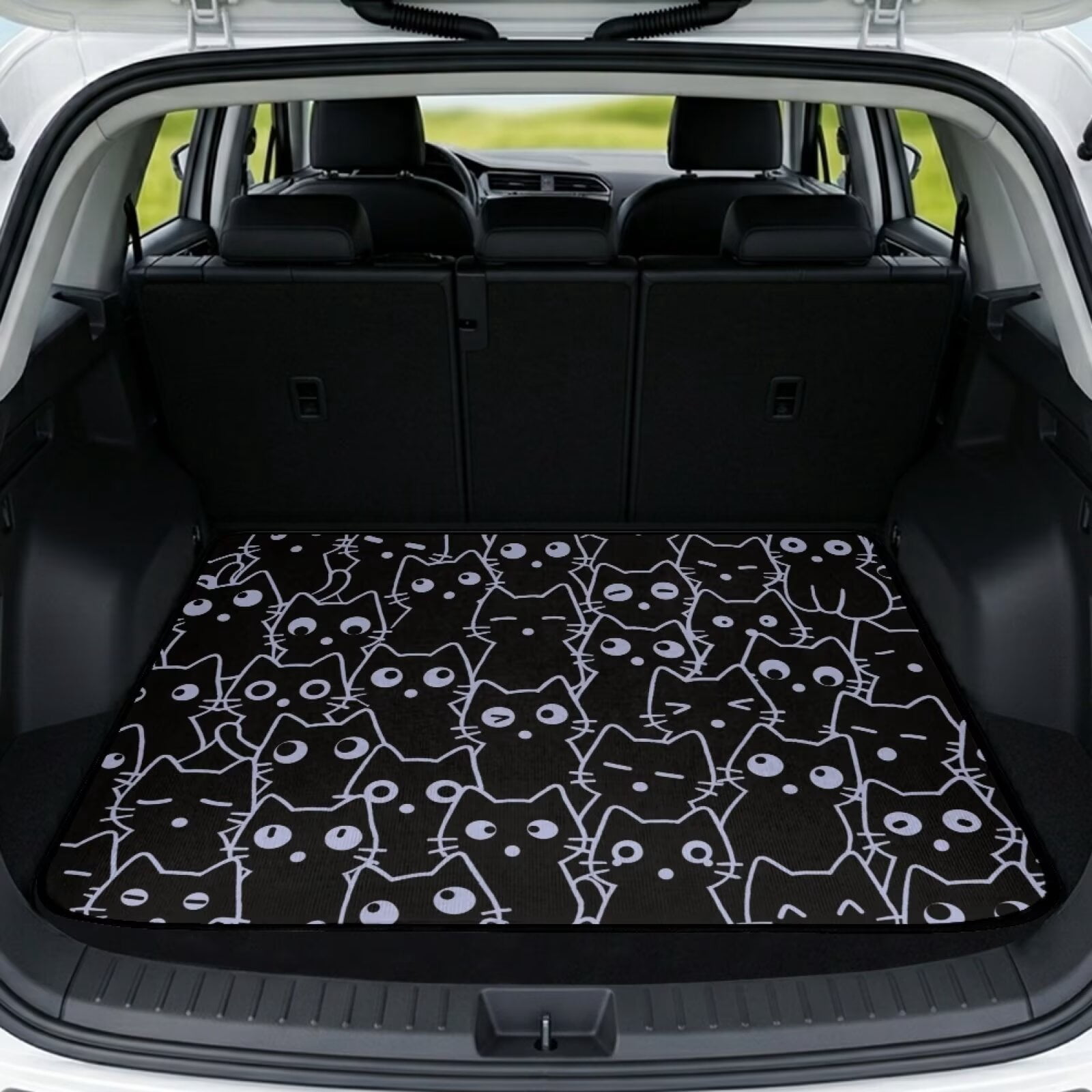 COEQINE Auto Trunk Mat All Season Rear Cargo Mat for Sedan SUV, Durable ...
